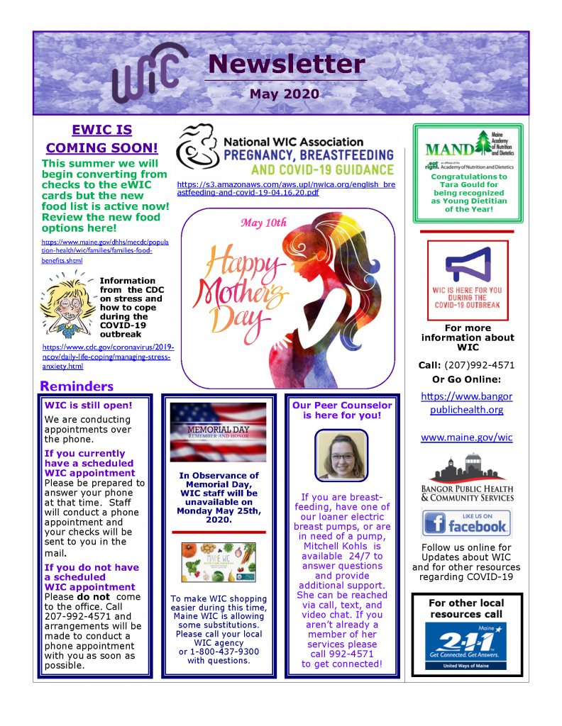 Women, Infants, and Children (WIC) - Bangor Public Health